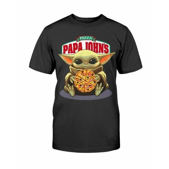 KahaLavar | Shirts | Baby Yoda Hug Pizza Papa Johns Tshirt | Poshmark